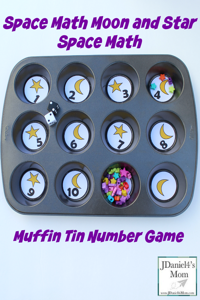 Space Math Moon And Star Muffin Tin Number Game Space Math Moon And Star Muffin Tin Number Game