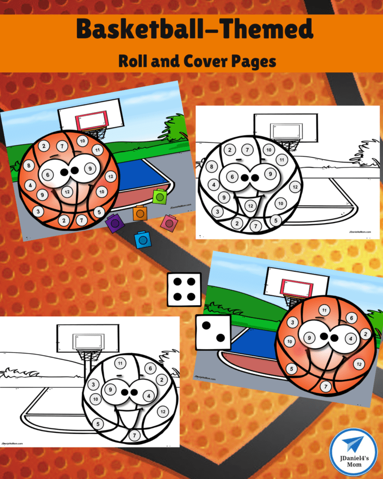 Basketball-Themed Roll and Cover Pages - JDaniel4s Mom