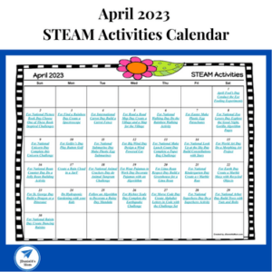 April 2021 STEAM Activity Calendar - JDaniel4s Mom