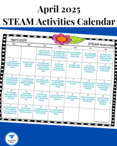 April 2025 STEAM Activities Calendar - JDaniel4s Mom