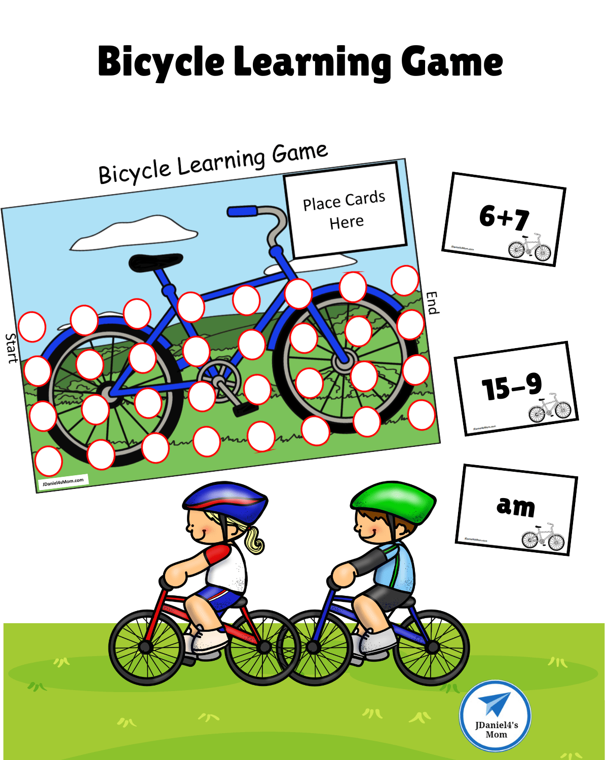 Bicycle Learning Game - JDaniel4s Mom