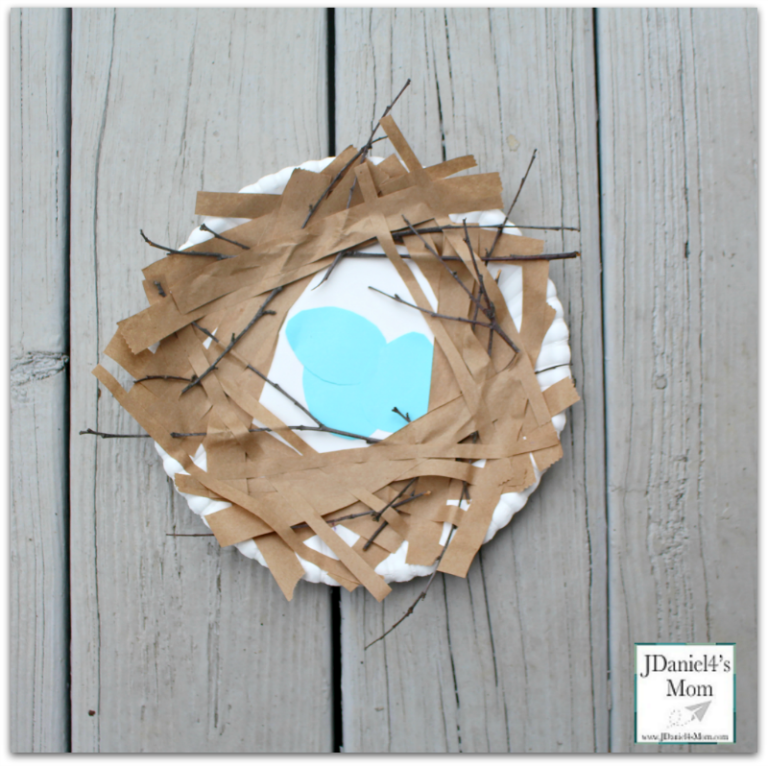 Bird Nest Craft Paper Plate Nest