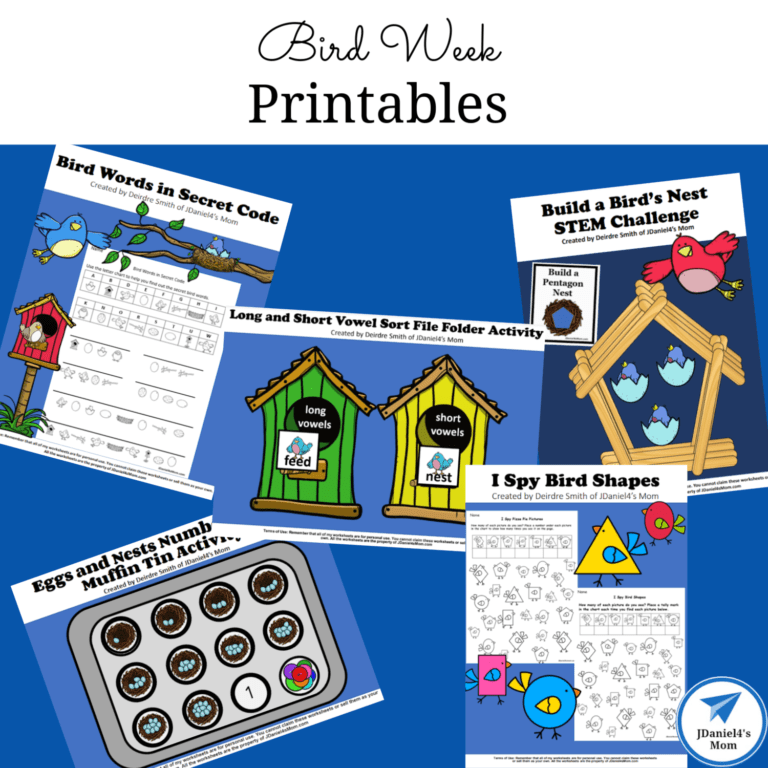 A Week of Bird Printables - JDaniel4s Mom