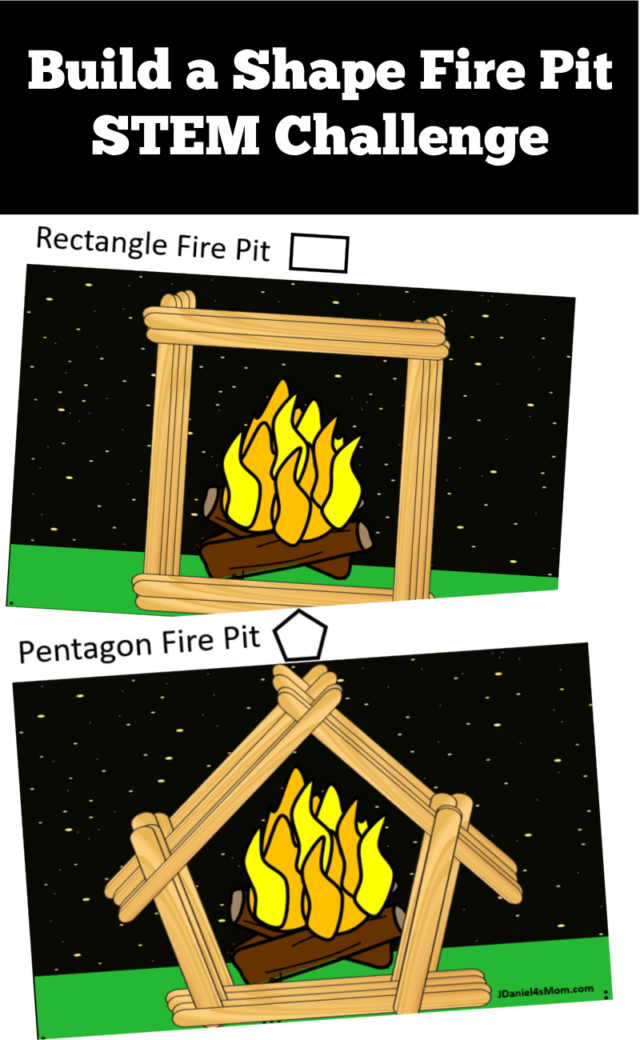 Build a Shape Fire Pit STEM Challenge - JDaniel4s Mom