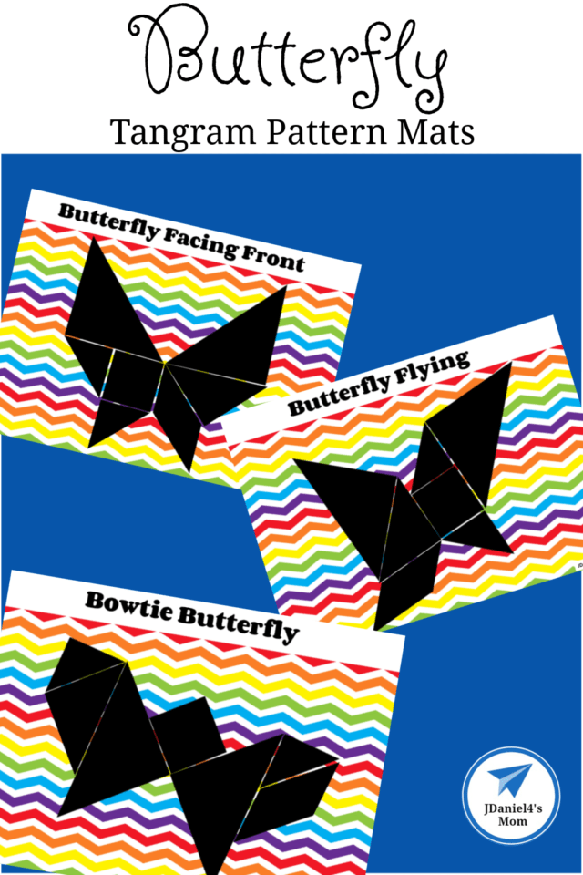 Butterfly Tangram Pattern Mats - JDaniel4s Mom
