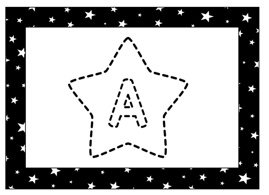 Star-Themed Alphabet Tracing Mats - JDaniel4s Mom
