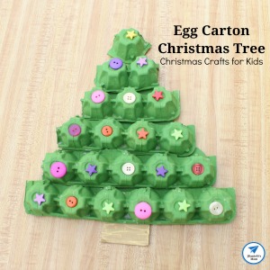 Christmas Crafts for Kids - Egg Carton Christmas Tree - JDaniel4s Mom