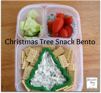 Snack for Kids- Christmas Tree Themed Bento
