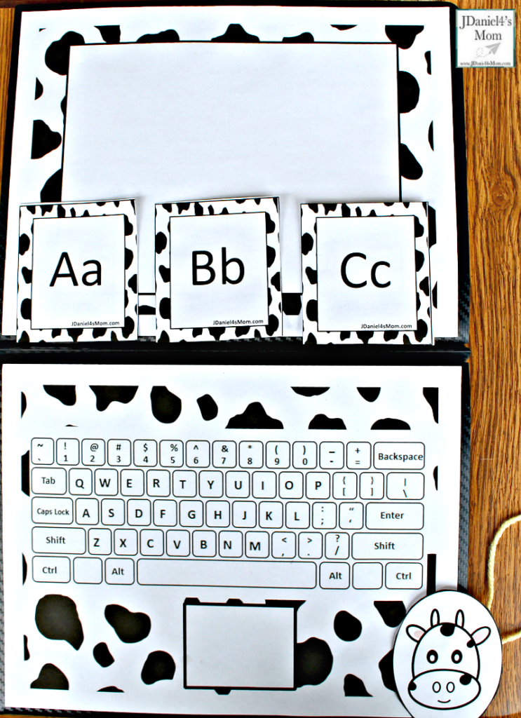 Click Clack Alphabet Letter Learning Laptop Activity