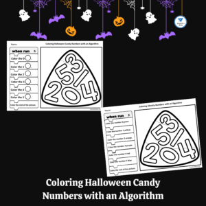Coloring Halloween Candy Numbers with an Algorithm - JDaniel4s Mom