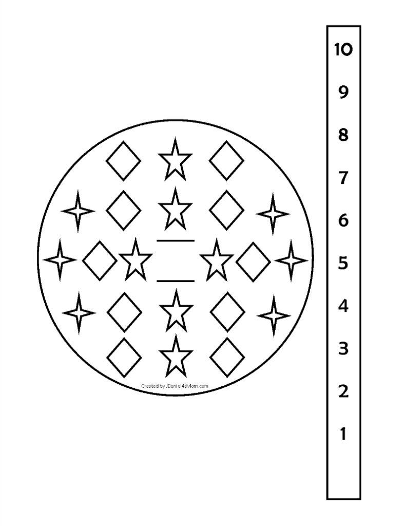 New Year Printables for Kids - Countdown Ball