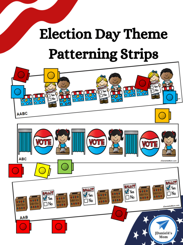 Election Day Themed Patterning Cards - JDaniel4s Mom