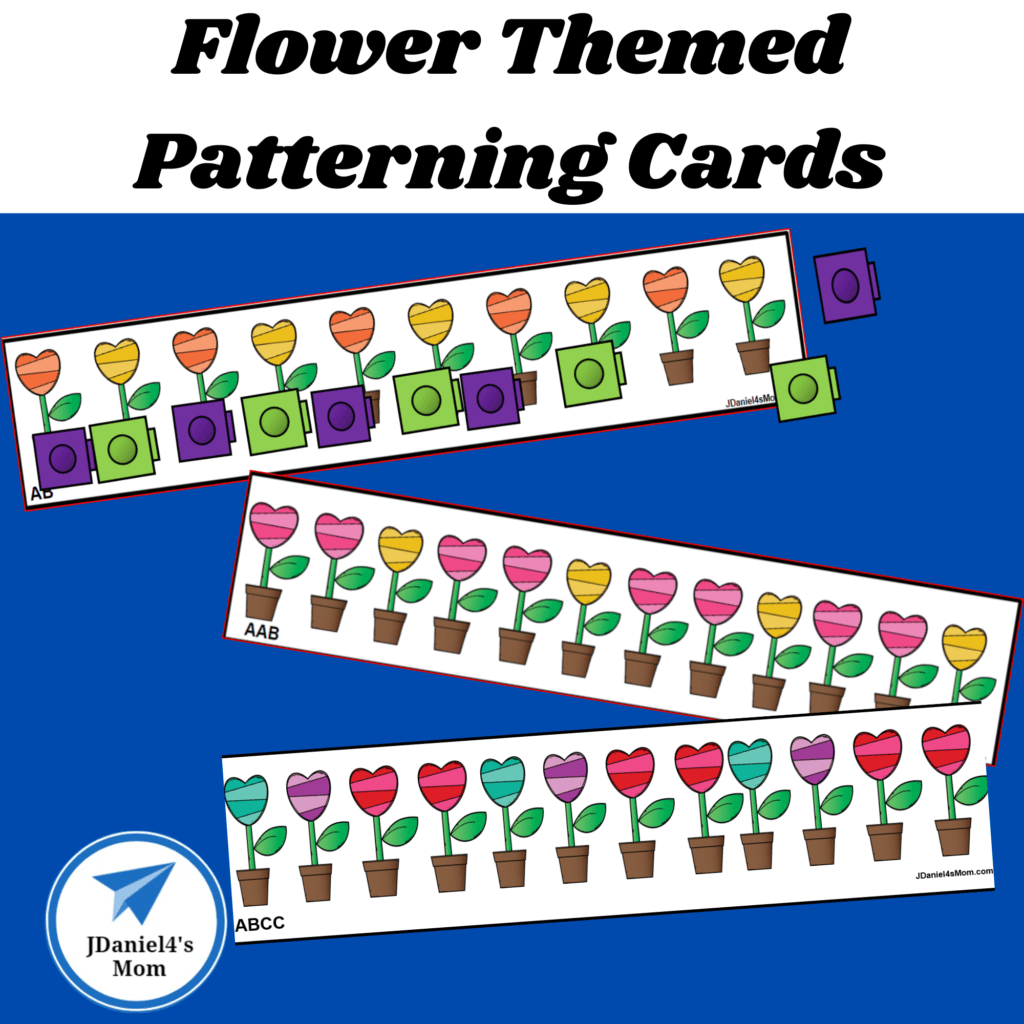 Flower Themed Patterning Cards - JDaniel4s Mom