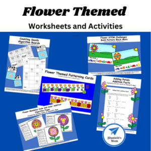 Flower Themed Worksheets and Activities - JDaniel4s Mom