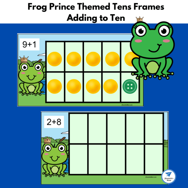 Frog Prince Themed Tens Frames - JDaniel4s Mom
