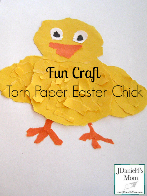 Fun Craft- Torn Paper Easter Chick