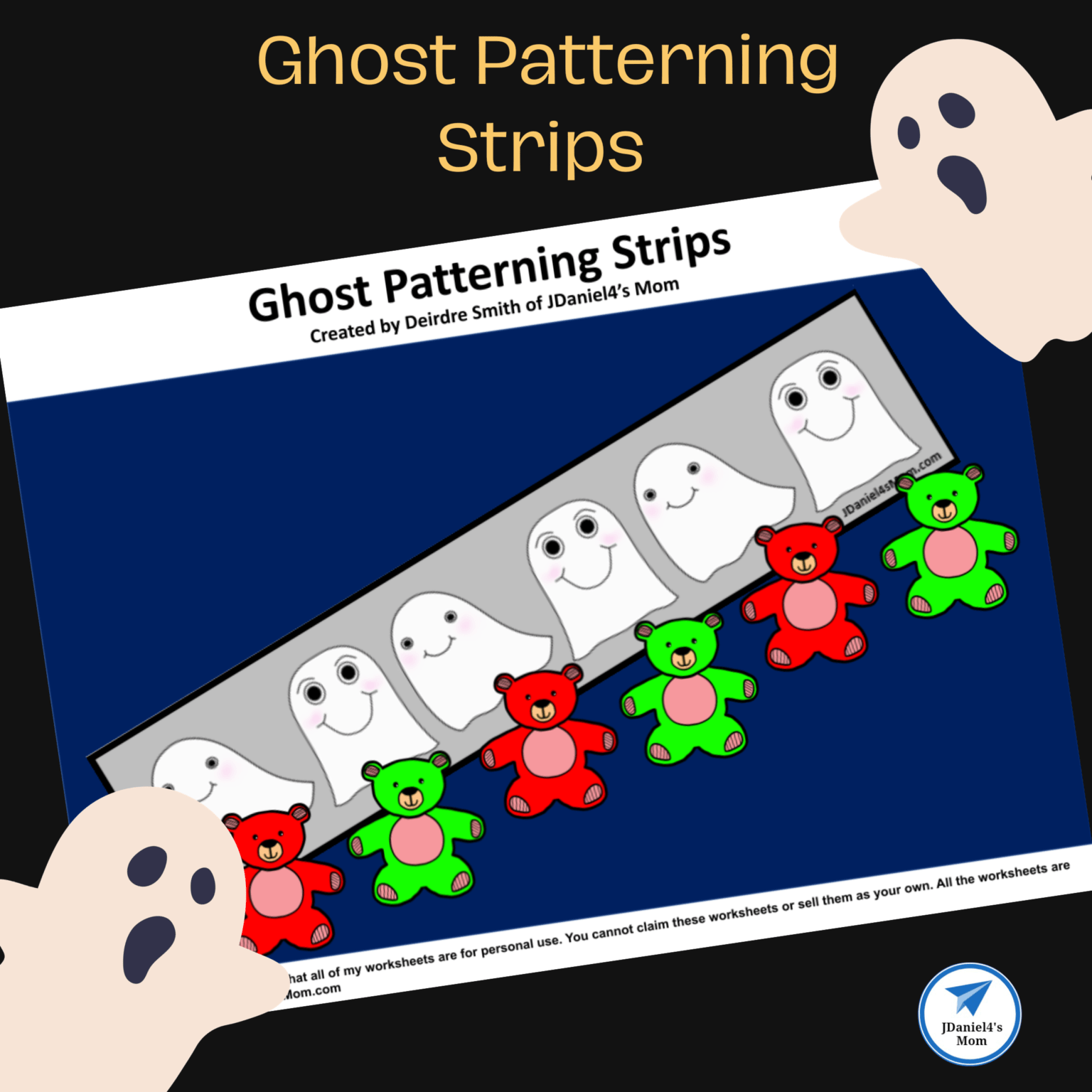 Halloween Ghost Worksheets and Activities - JDaniel4s Mom