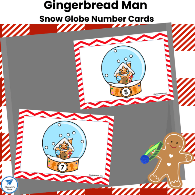 Gingerbread Snow Globe Counting Activity - JDaniel4s Mom