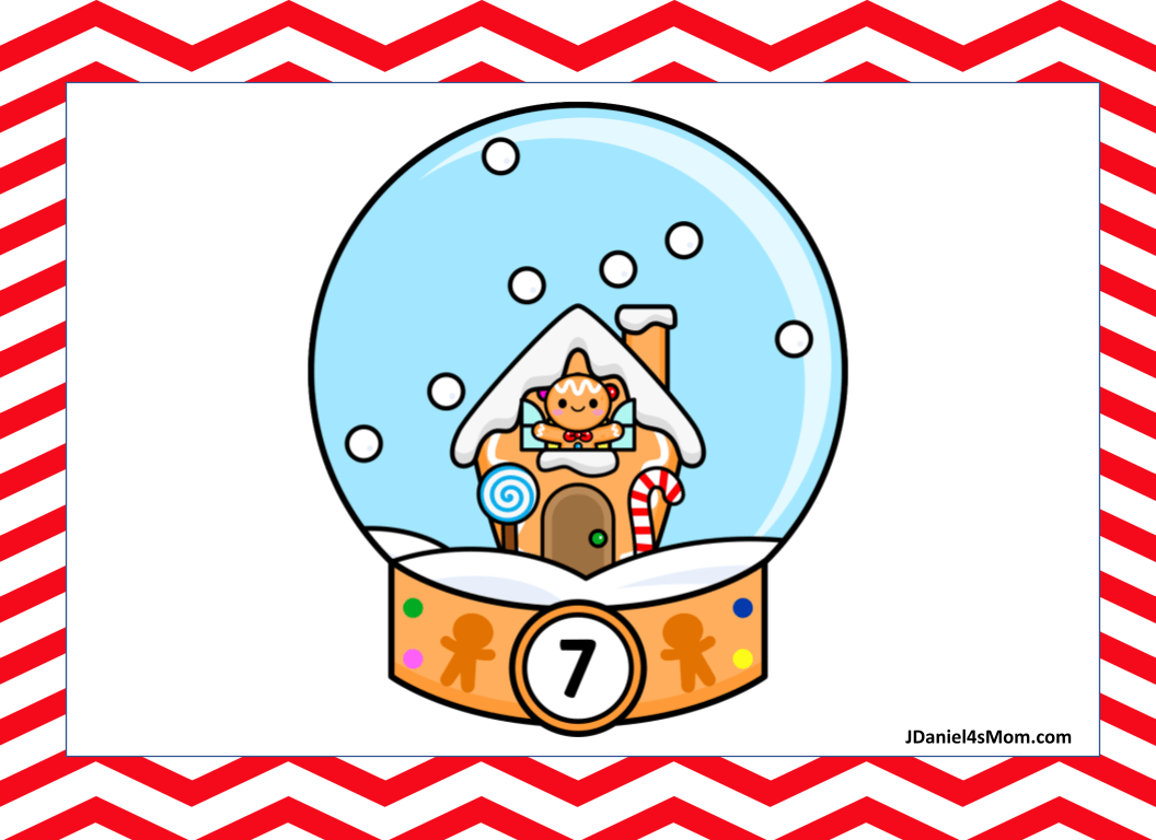 Gingerbread Snow Globe Counting Activity - JDaniel4s Mom