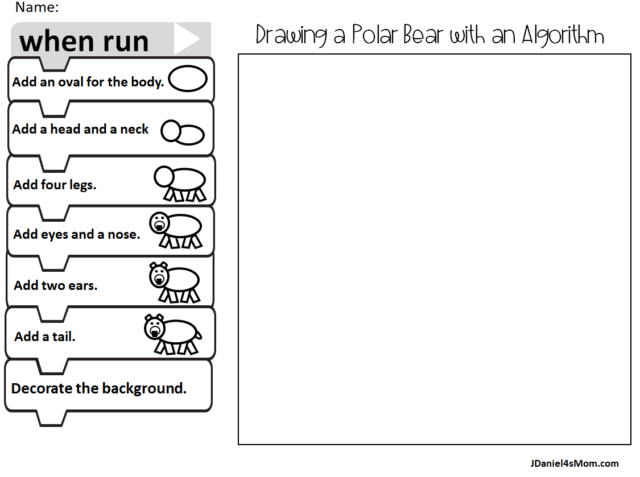 How to Draw Polar Animals Direct Drawing Activity - JDaniel4s Mom