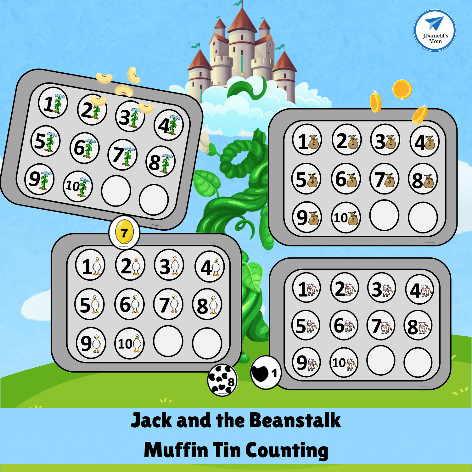 Jack and the Beanstalk Math Activities - JDaniel4s Mom