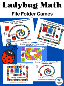 Ladybug Math File Folder Games - JDaniel4s Mom