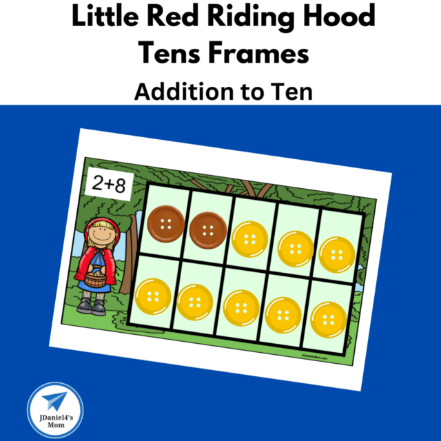 Little Red Riding Hood Tens Frames - JDaniel4s Mom