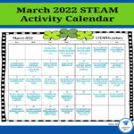 March 2022 STEAM Activity Calendar - JDaniel4s Mom