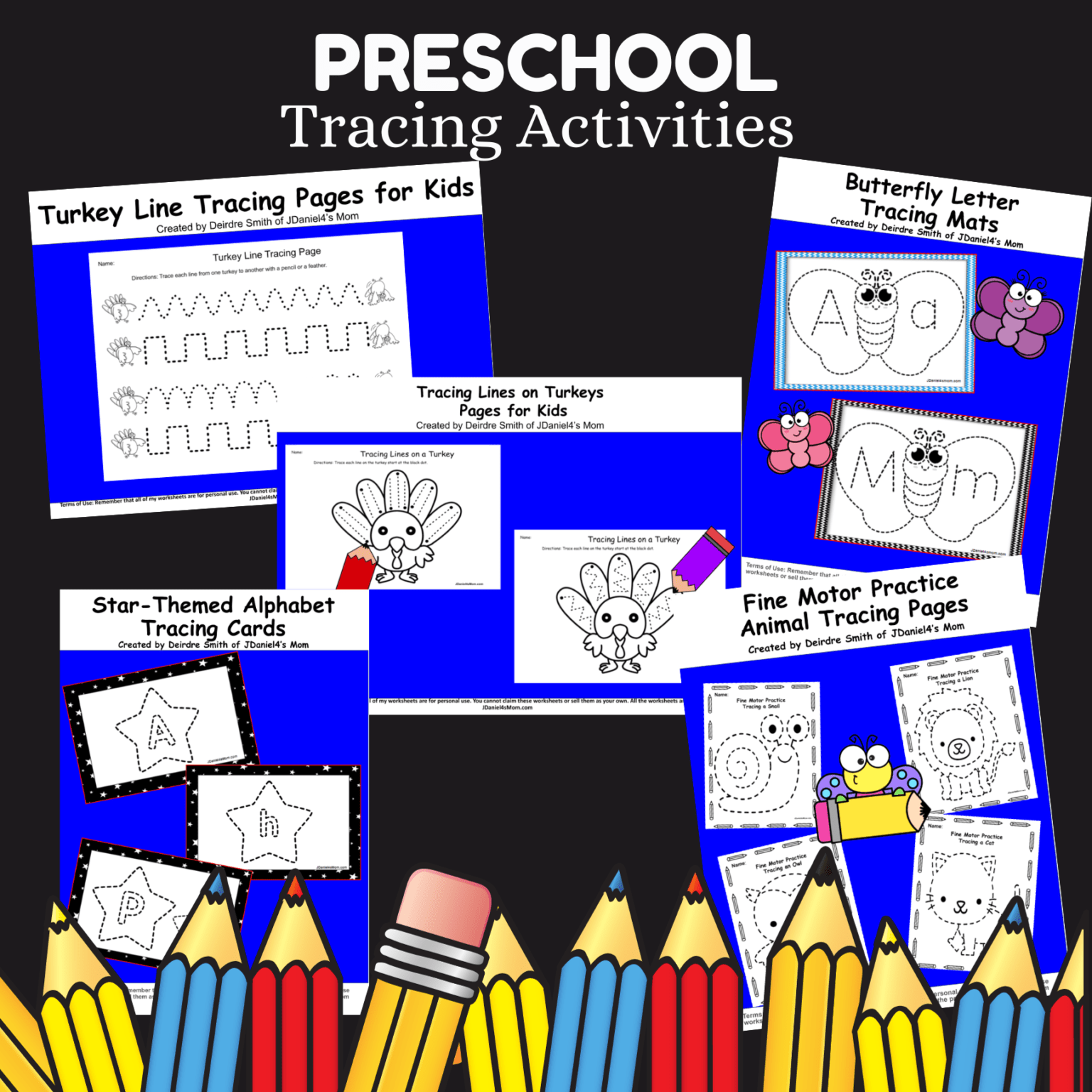 Preschool Tracing Activities - JDaniel4s Mom
