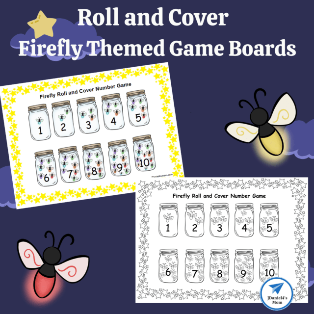 Roll and Cover Firefly Themed Game Boards - JDaniel4s Mom