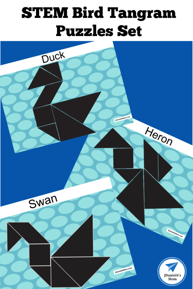 STEM Bird Tangram Puzzles Set - JDaniel4s Mom