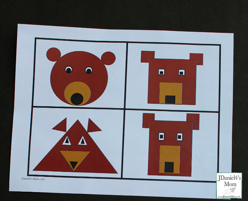 Shape Activity For Preschoolers With A Bear Shape Printable Shape Activity For Preschoolers With A Bear Shape Printable
