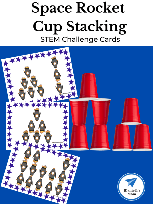 Space Rocket Cup Stacking STEM Challenge Cards - JDaniel4s Mom