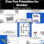 Fun Free Printables for October with Spiders and Bats - JDaniel4s Mom