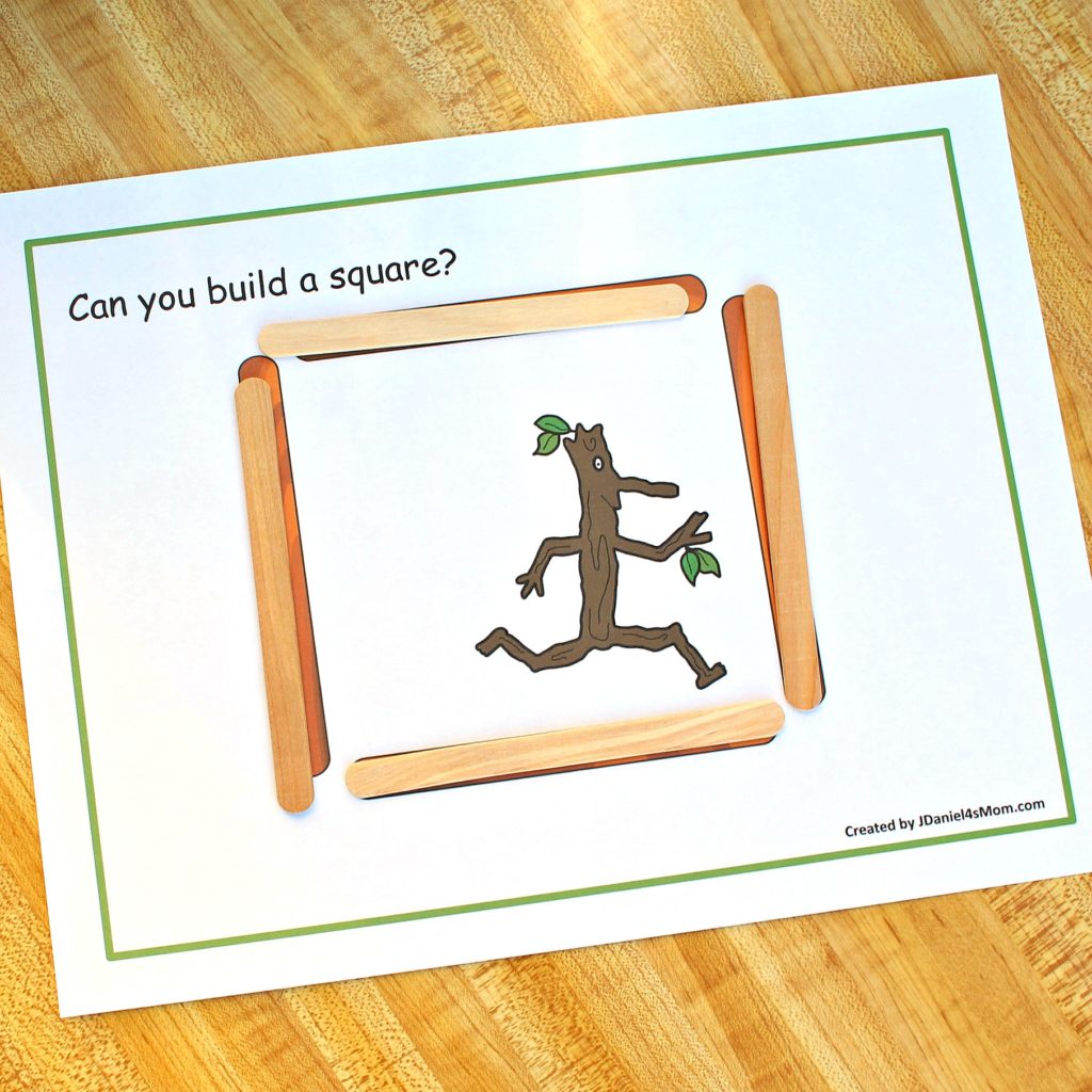 STEM Christmas Building Shapes with Stickman Activity - JDaniel4s Mom