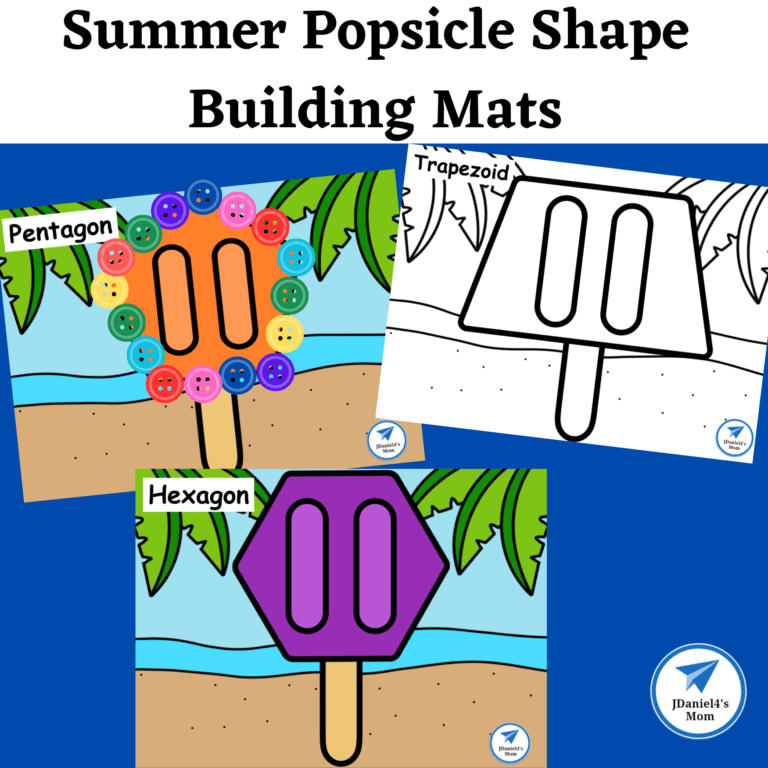 Summer Popsicle Shape Building Mats - JDaniel4s Mom
