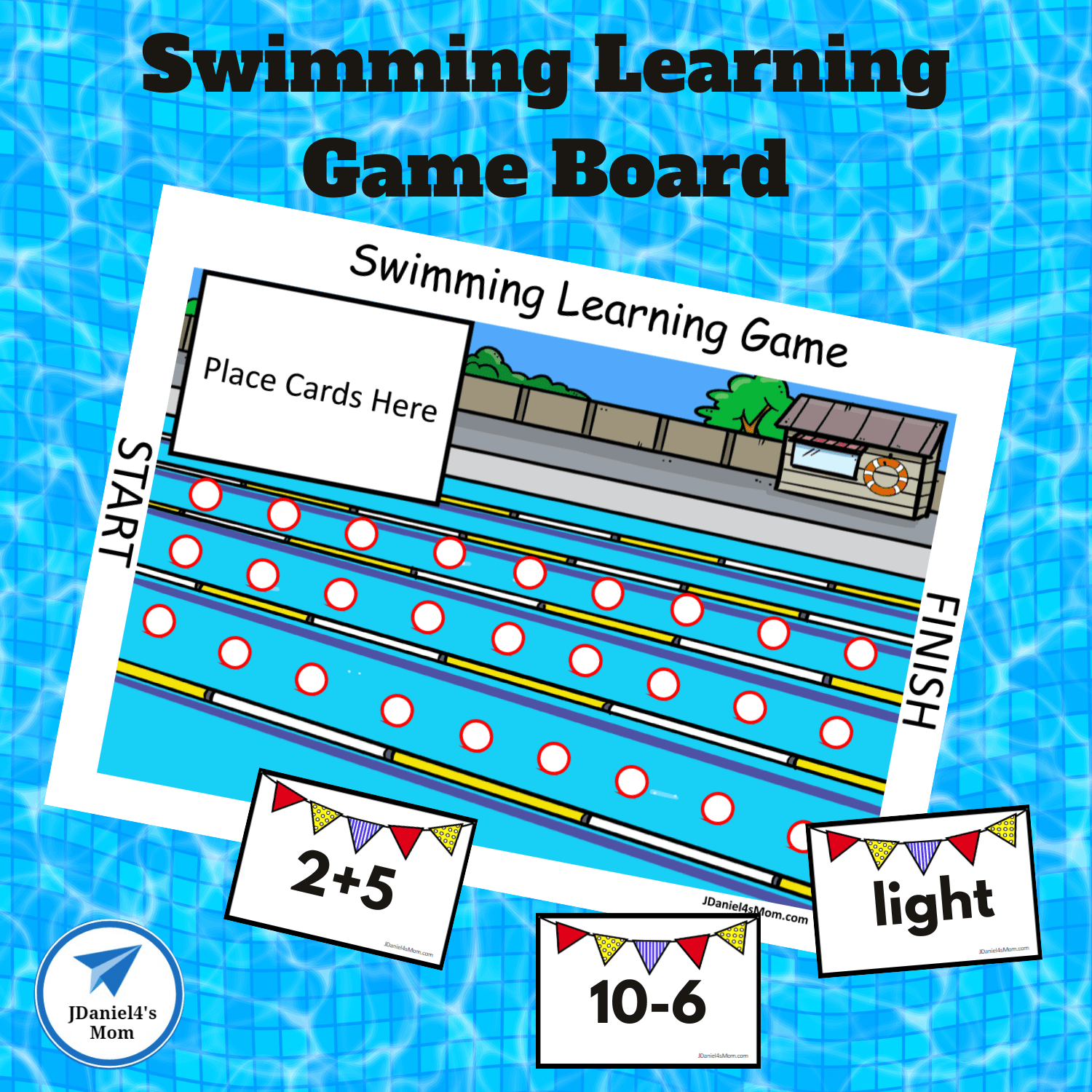 Swimming Learning Game Board - JDaniel4s Mom