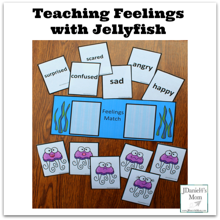 Teaching Feelings with Jellyfish Activity Printables