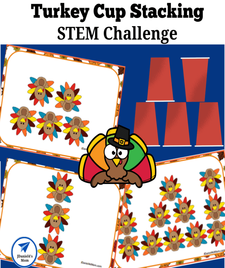 Turkey Cup Stacking STEM Challenge - JDaniel4s Mom