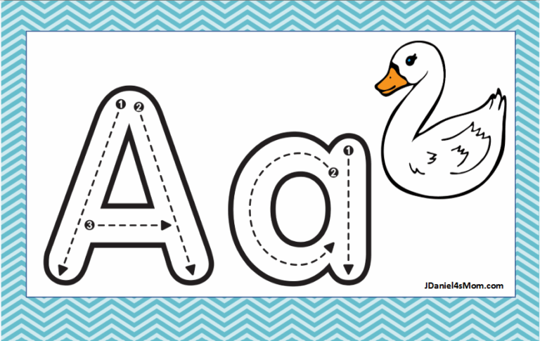 Ugly Duckling Alphabet Letter Tracing Cards - JDaniel4s Mom