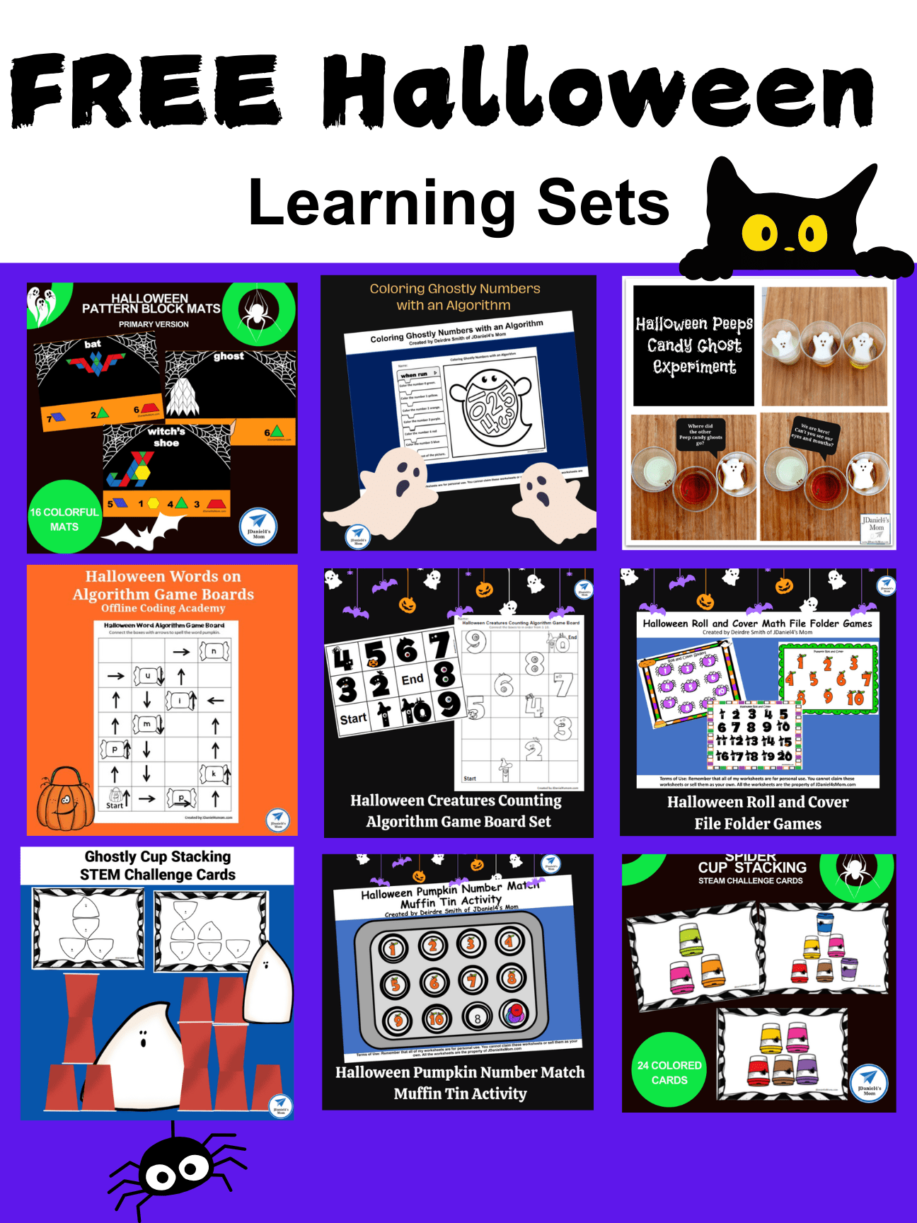 Free Halloween Learning Sets - JDaniel4s Mom