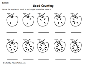 Apple Number Representation Bingo Game - JDaniel4s Mom