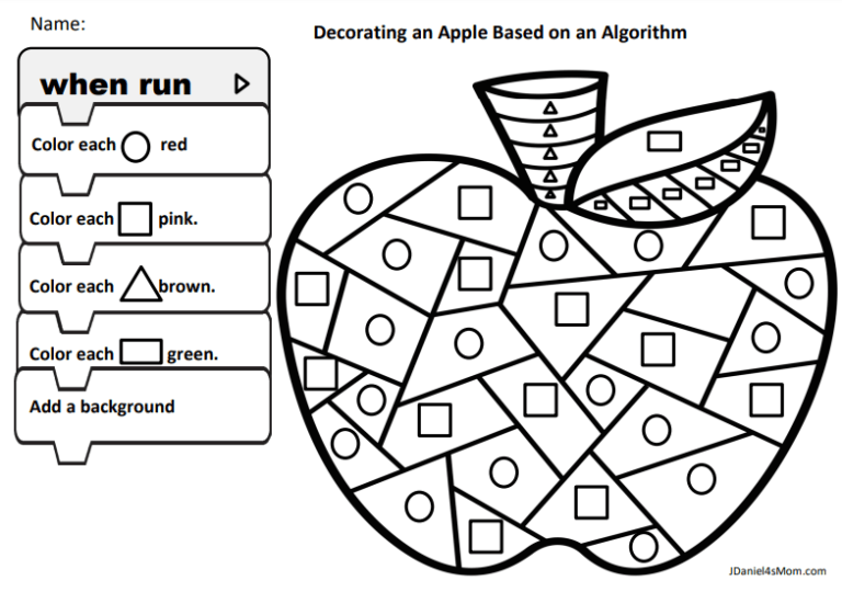 Decorating an Apple Based on an Algorithm - JDaniel4s Mom