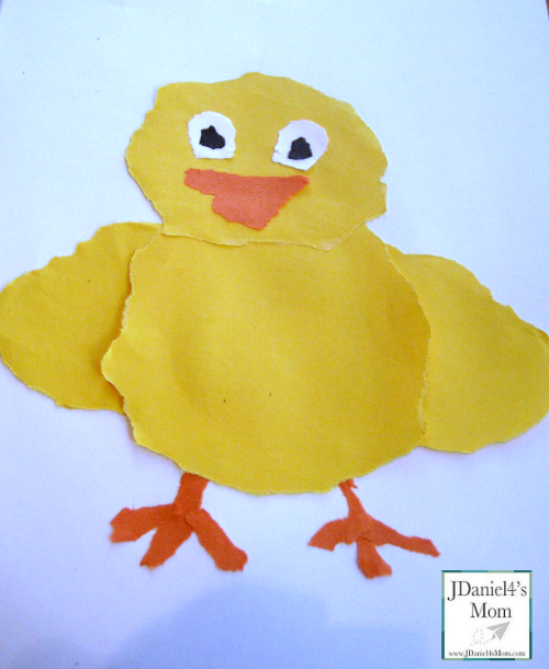 Fun Craft- Torn Paper Easter Chick
