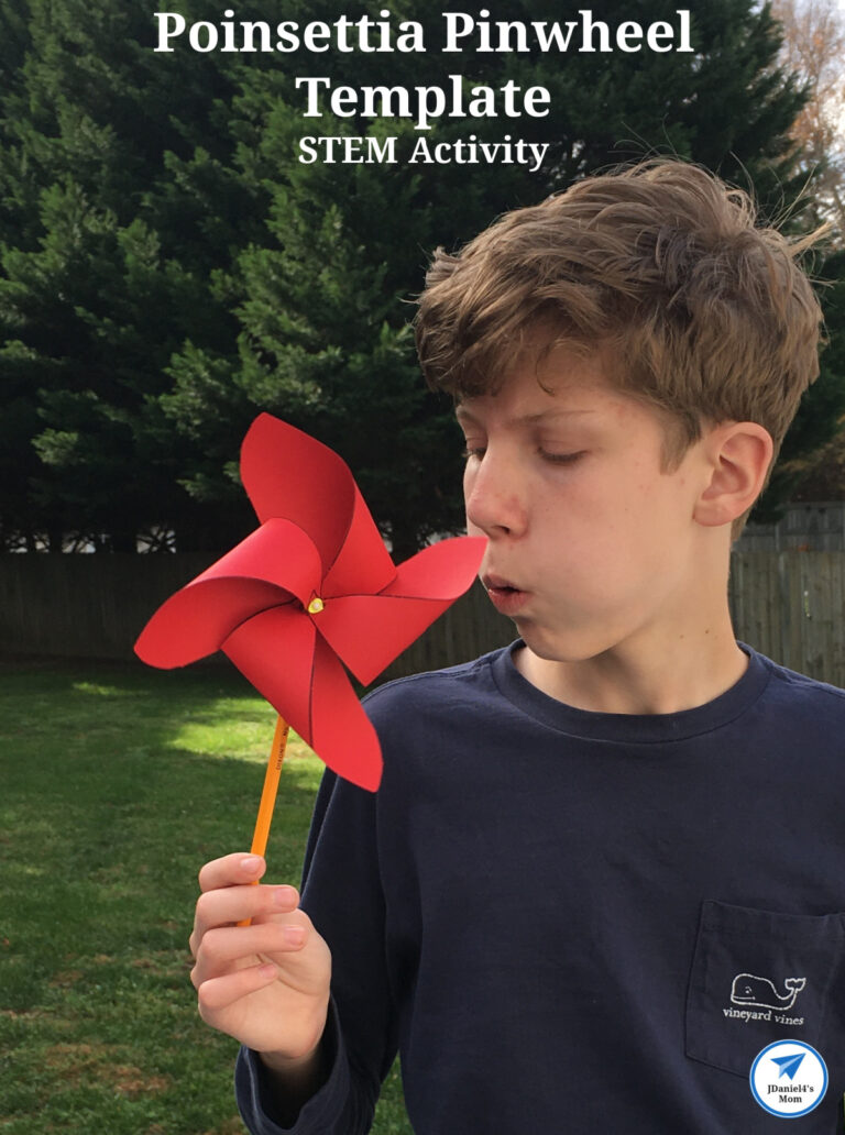 Poinsettia Pinwheel Template STEM Challenge - JDaniel4s Mom